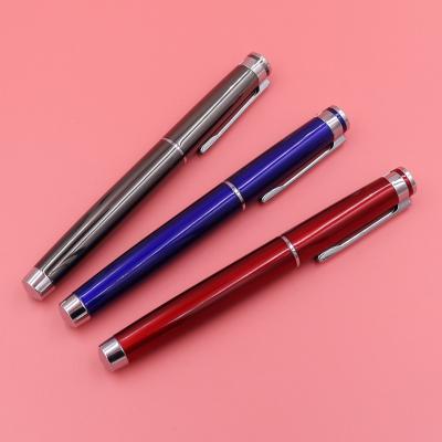 China Bullet Tip Metalen Roller Ball Pen Met Cap 0.7mm Meerdere Kleuren Roller Pen Te koop