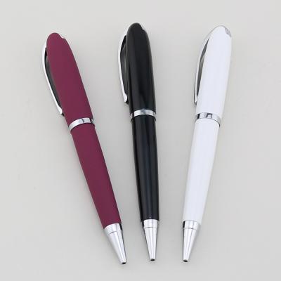 China Sleek Metal Ballpoint Pen 1.0mm Classic Office Stationery Business Ball Pen for sale