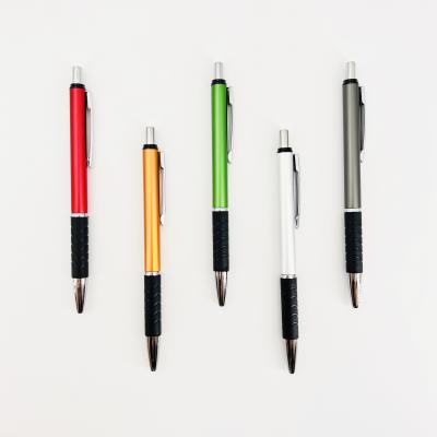 Niet-glijdende rubberen pen Grijp Aluminium balpen lichtgewicht kleurrijke metalen balpen