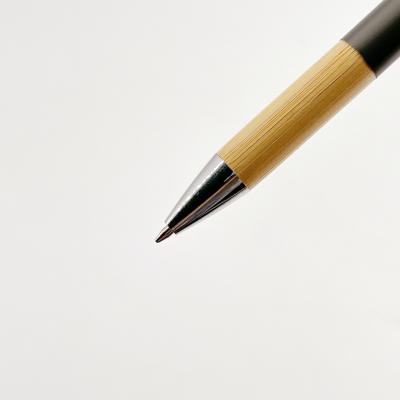Cina Penna a sfera a presa di bambù eco-compatibile per la stampa di penne a sfera metalliche per esami scritti in vendita
