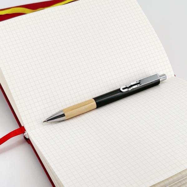 Quality Eco-Friendly Bamboo Grip Ballpoint Pen Press Metal Ball Pen For Writing Exams for sale