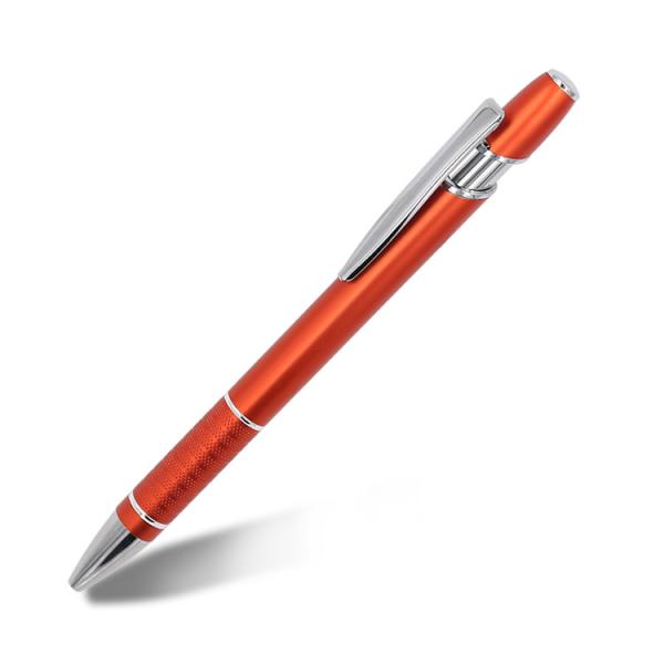 Quality Multi Colors Press Metal Ballpoint Pen 1.0mm Anti-Slip Pen Grip Click Ball Pen for sale