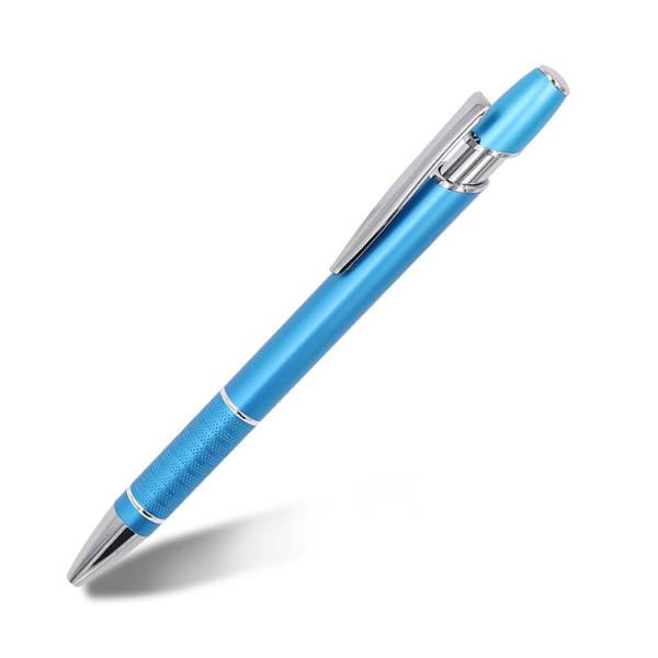 Quality Multi Colors Press Metal Ballpoint Pen 1.0mm Anti-Slip Pen Grip Click Ball Pen for sale
