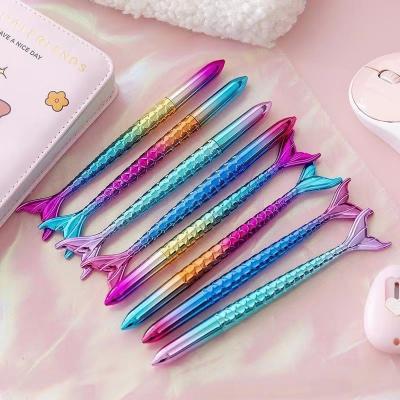 China カラフル グラディアント シメイド 中性ペン 0.5mm UV 電波付 ガールズハートジェルペン for sale