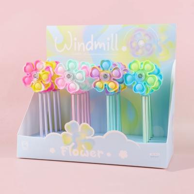 Cina Unica penna a gel di design di mulino di vento penna da regalo per studenti di plastica da 0,5 mm in vendita