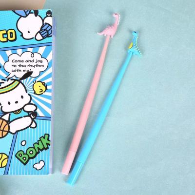 Cina Cartoon Dinosaur Neutral Pen Silicone Cute Personalizzato Promozione Gel Pen in vendita