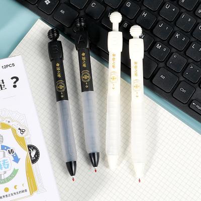 China Creative Astrology Decompression Toy Tool ABCD Dice Gel Pen For Student for sale