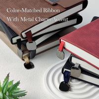 China Triple Fold Splicing Notebook Metal Bookmark Customization Work Conference Notebook for sale