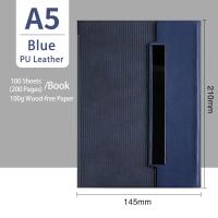 China Triple Fold Splicing Notebook Metal Bookmark Customization Work Conference Notebook for sale