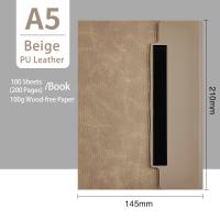 China Triple Fold Splicing Notebook Metal Bookmark Customization Work Conference Notebook for sale