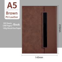 China Triple Fold Splicing Notebook Metal Bookmark Customization Work Conference Notebook for sale