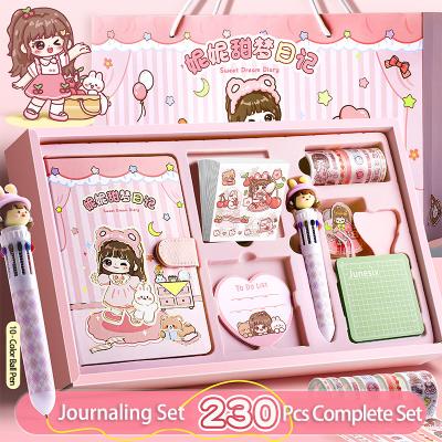 China Schattige briefpapier Journaalset Notebook Stickers Kinderenhandboeken Te koop
