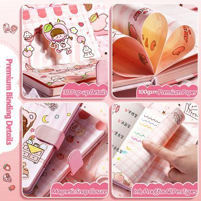China Cute Stationery Journaling Set Notebook Stickers Children's Handbooks for sale