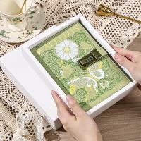 China Vintage Flower Language Locking Notebook B6 Combination Lock Journal for sale