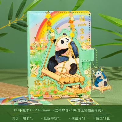 China Kawaii Panda Notebook Gift Box Diário Conjunto com caneta de notebook Thermos de ventilador portátil à venda