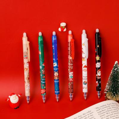 China Christmas Design Erasable Gel Pen with Magic Eraser Function for Smooth Writing and Refillable Ink for sale