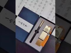 Gepersonaliseerde zakelijke papieren set gunstige wolk boekmerk cadeaubon handtekening pen