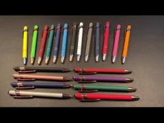 Klassieke Touchscreen Metalen Press Ballpoint Pen Klik Stylus Tip Aluminium Ball Pen