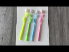 カラフルな柔らかいゴム クリエイティブジェルインクペン 0.5mm カラー変化型 ピンクの形 中性ペン
