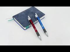 Clásico Aluminio Antiderrapante Presionando Bolígrafo Con Impresión de Logotipos