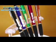 CC51 Creatieve LED Touchscreen Licht Balpen Logo Aanpassing Reclamepen