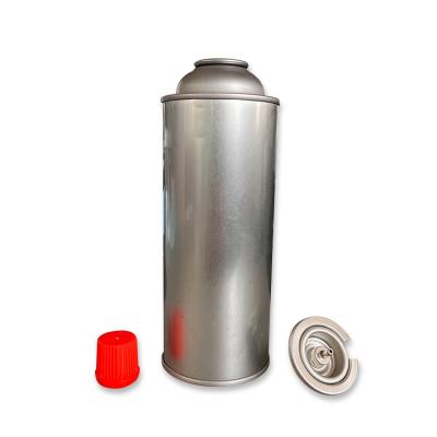 China Empty Straight Wall Camping Butane Gas Canister Metal Tin 65mm Diameter for sale