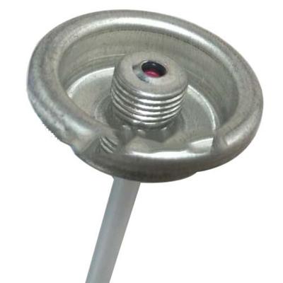 China PE Housing Aerosol Gas Can Valve With Dip Tube For Refrigerant for sale