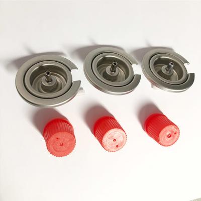 Red Cover Portable Butane Gas Valve For Camping Non Leakage