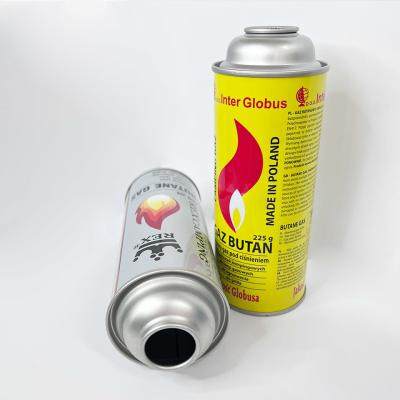 Cina scatola metallica della bombola di gas 1X del butano 220g/227g per la stufa di campeggio del BARBECUE della famiglia in vendita