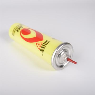 China Compact 80ml Cigarette Lighter Fuel Refill Go Outdoors Butane Gas Bottles for sale