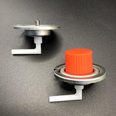 Chine Valve à gaz au butane avec joints internes en tôle et en métal de type PP Buna Manche noire à vendre