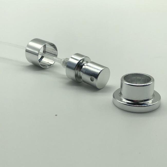 Silver perfume pump assembly components