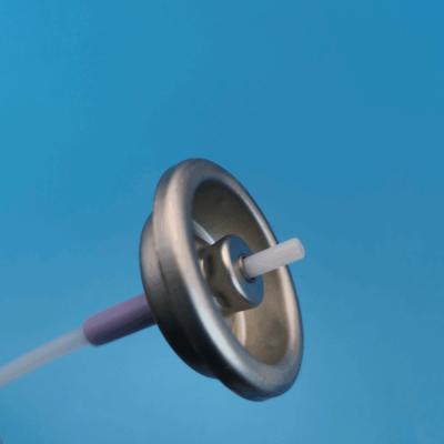 China Silver Metered Aerosol Valve with Button Actuator for 0.1-0.2 Ml/s for sale