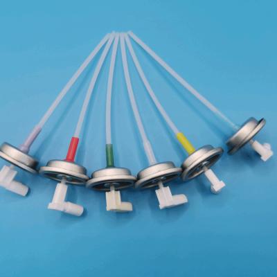 China High-Standard Metered Aerosol Valve 0.1-0.2 Ml/s Flow Rate Button Actuator Tianjin Port for sale