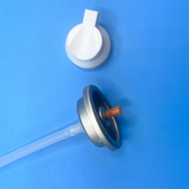 Shaving foam valve packaging