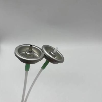 China Button Actuator Aluminum Aerosol Valve with Mist Spray Pattern in 50-200mcl Rates for sale