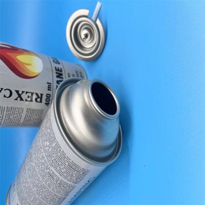 China Portable Butane Gas Stove Valve with a High-Visibility Red Protective Cap for sale