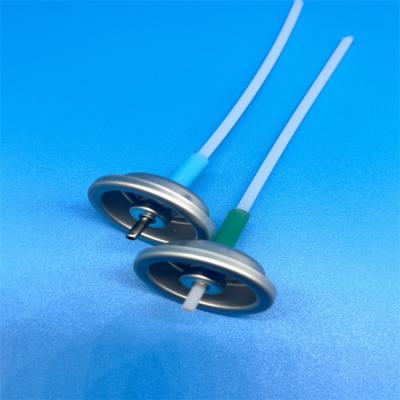China Aluminum Metered  Valve Mist Spray Button Actuator Single Use Silver Finish for sale