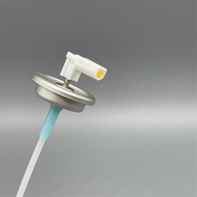 Precision Metered Dose Aerosol Valve in use during spraying application