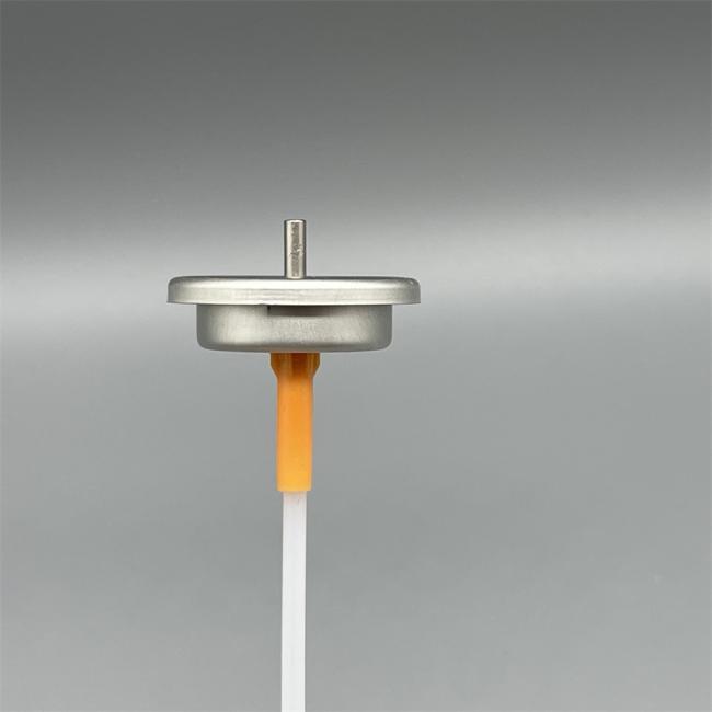 Side view of Precision Metered Dose Aerosol Valve showing threaded connection