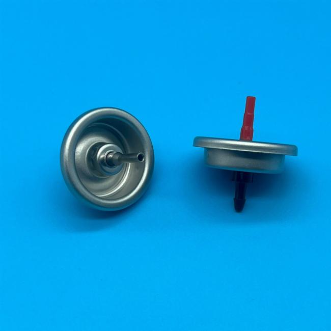 Refill valve adapter in use with butane canister