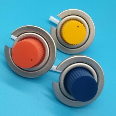 China Aerosol Butane Gas Valve Precision Dispensing System for Refillable Fuel Canisters for sale