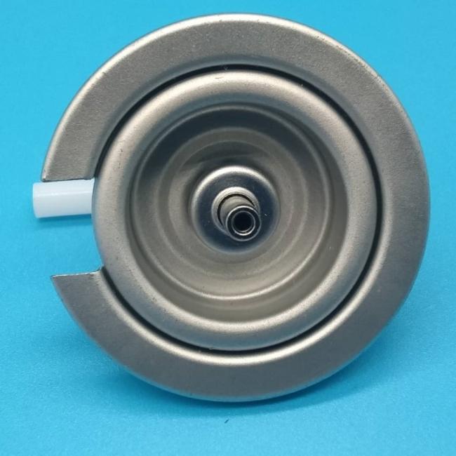 Butane gas valve components showing durable construction