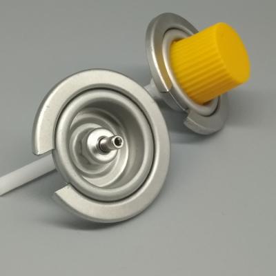 China Válvula de cartucho de gas de butano metálico duradero   Válvula de larga duración para uso pesado. en venta