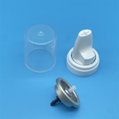Cina Valvola invertita in alluminio da un pollice per bombolette di mousse per capelli per prodotti di schiuma per lo styling in vendita