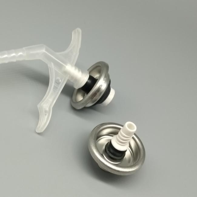 Side view of PU Sealant Spray Valve showing complete assembly