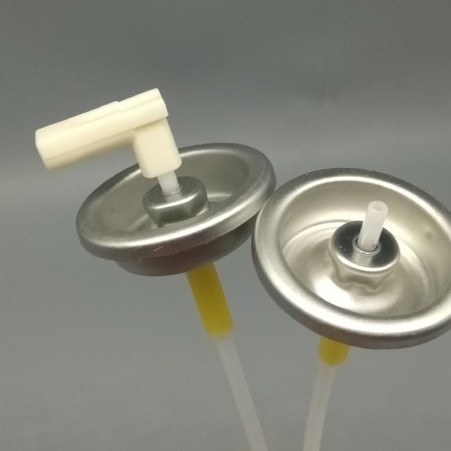 Plastic stem dispensing valve close-up view