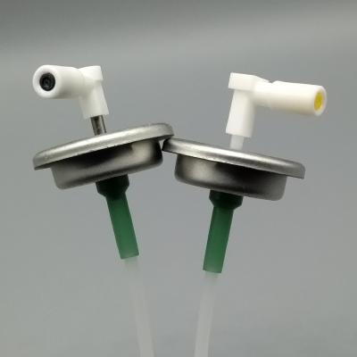 China 1 Inch High Plastic and Metal Stem Aerosol Valve for Air Freshener Applications for sale