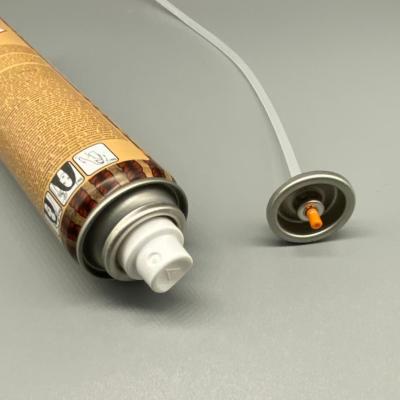China Ultra-Fine Mist Nozzle Aerosol Spray Valve for Residue-Free Performance and 360-Degree Operation Dry Shampoo for sale