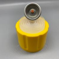 China Foam Cleaner Aerosol Valve with Brush Cap 25.4 mm Continuous Spray for Car Seat Cleaning for sale